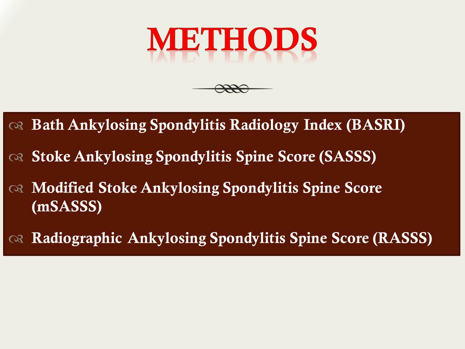 SPAR Spine Scoring Methodology with Examples